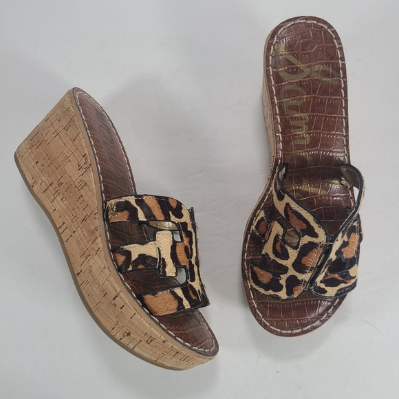 Sam Edelman | Shoes | Sam Edelman Regis Platform Leopard Print Calf ...